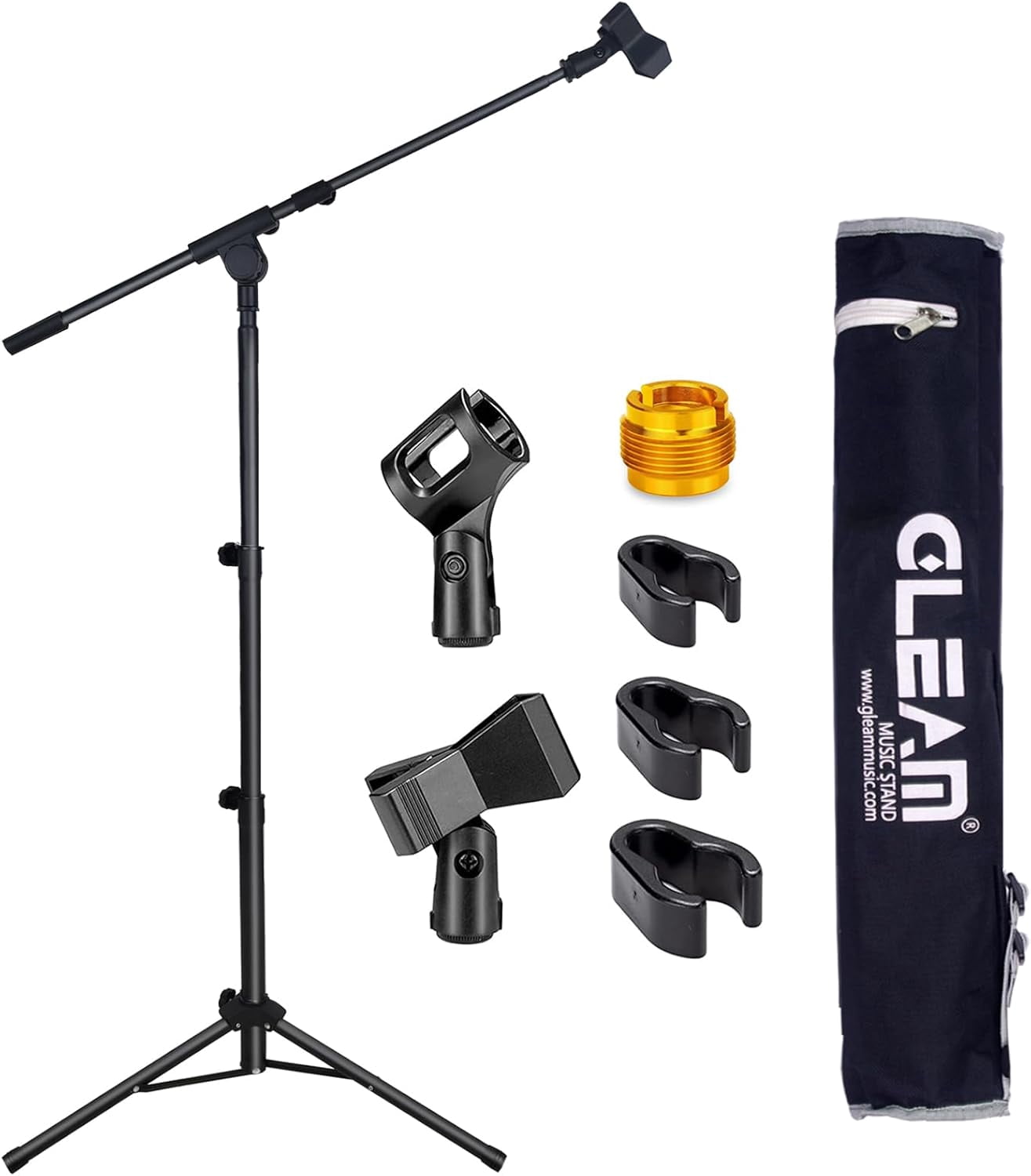 GLEAM Microphone Stand for Light Microphone less than 1 LB - Tripod ...