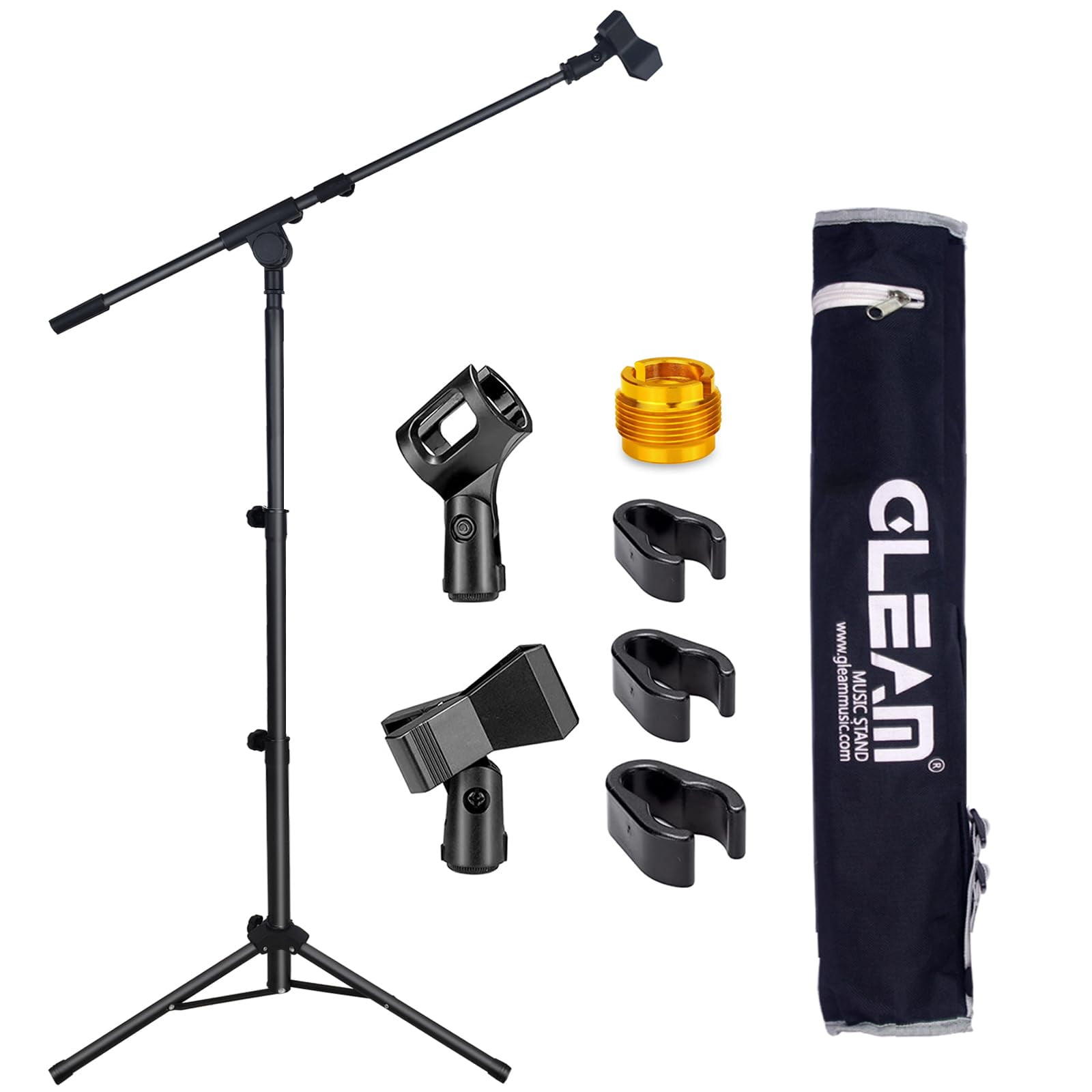 GLEAM Microphone Stand for Light Microphone less than 1 LB - Tripod ...