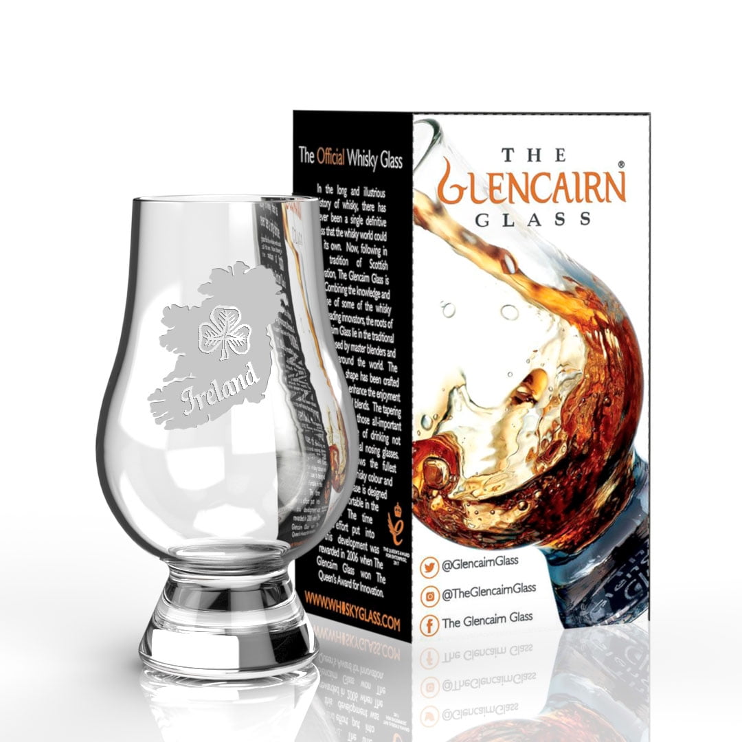 GLENCAIRN IRELAND MAP WITH SHAMROCK SINGLE MALT SCOTCH WHISKY TASTING ...
