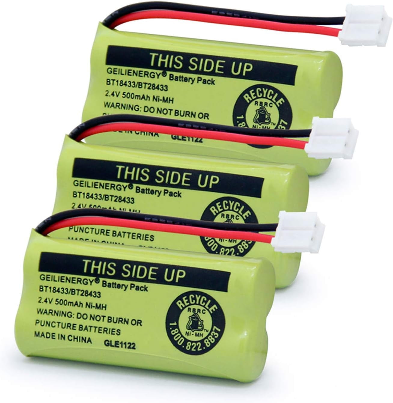 GLESOURCE 500 mAh Power Battery for BT18433, BT28433, BT184342, 89-1330 ...
