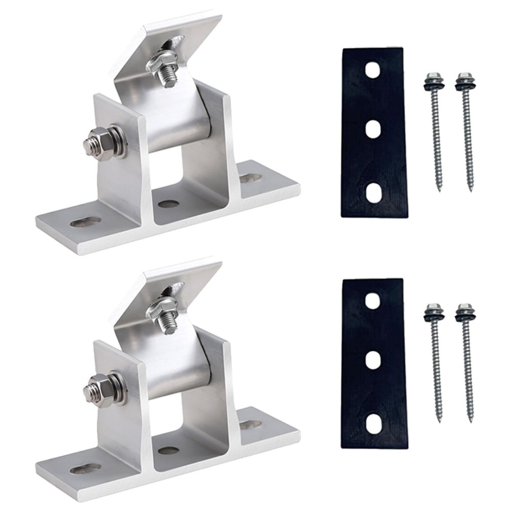 GLFILL 1/2/4sets Solar Panel Rotatable Elevation with Angle Bracket ...