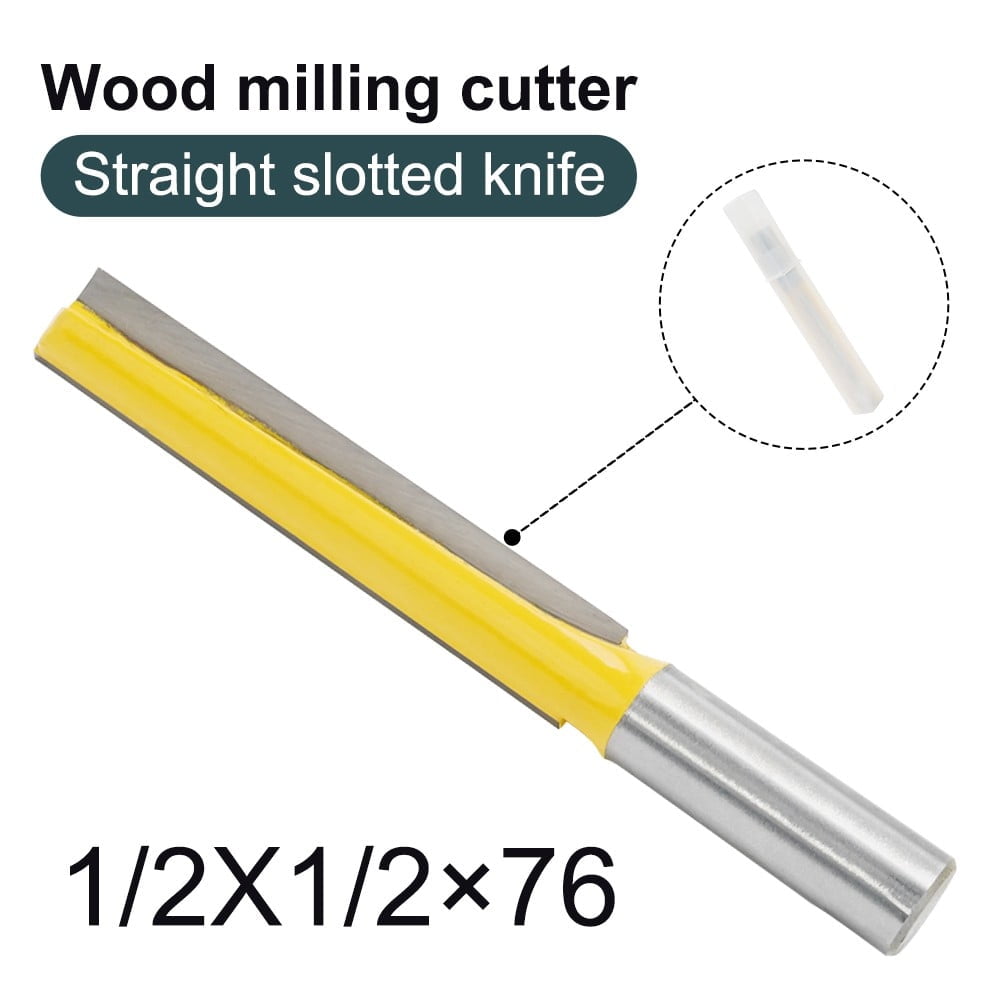 GLFILL 12mm 1/2 Inch Long Rod Cleaning Bottom Router Bit Milling Cutter ...