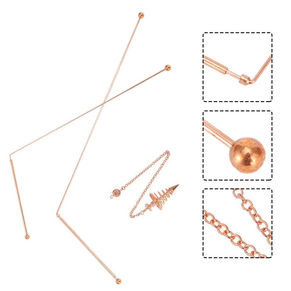 GLFILL 2 Sticks Detector Rod Copper Probe For Water Treasure Finding ...