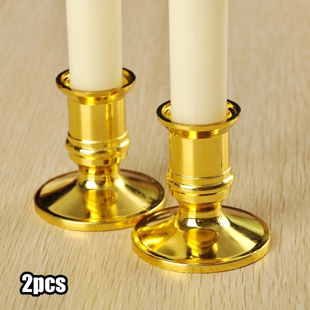 GLFILL 2Pcs Traditional Shape Taper Standard Candle Holders Candlestick ...