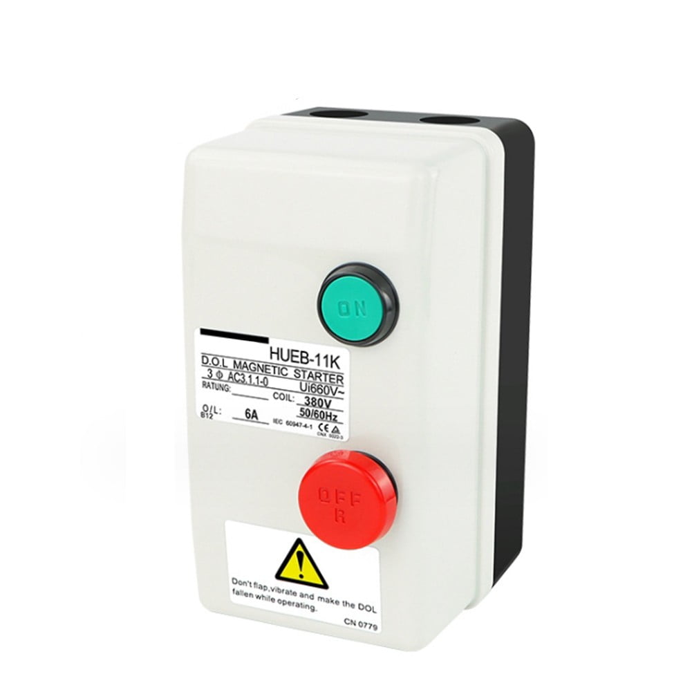 GLFILL 3Phase 380V Magnetic Electric Motor Starter Switch Waterproof ...