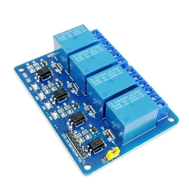 GLFILL 4-way Channel Relay Module with Optocoupler, In Stock, 5V,12V ...