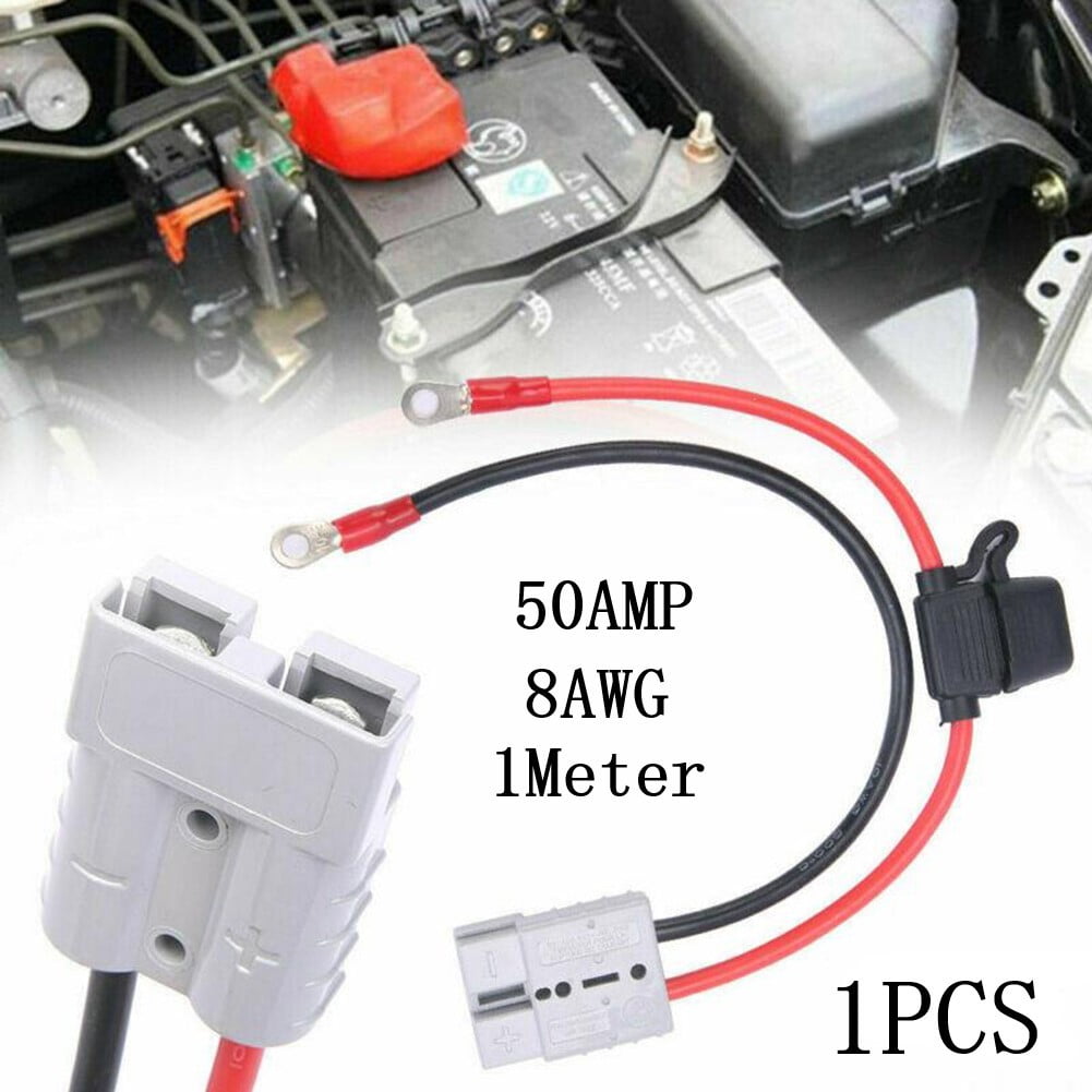 GLFILL 50A Wiring Kit 12V 6M for Anderson Type Plug Battery Cable Quick ...