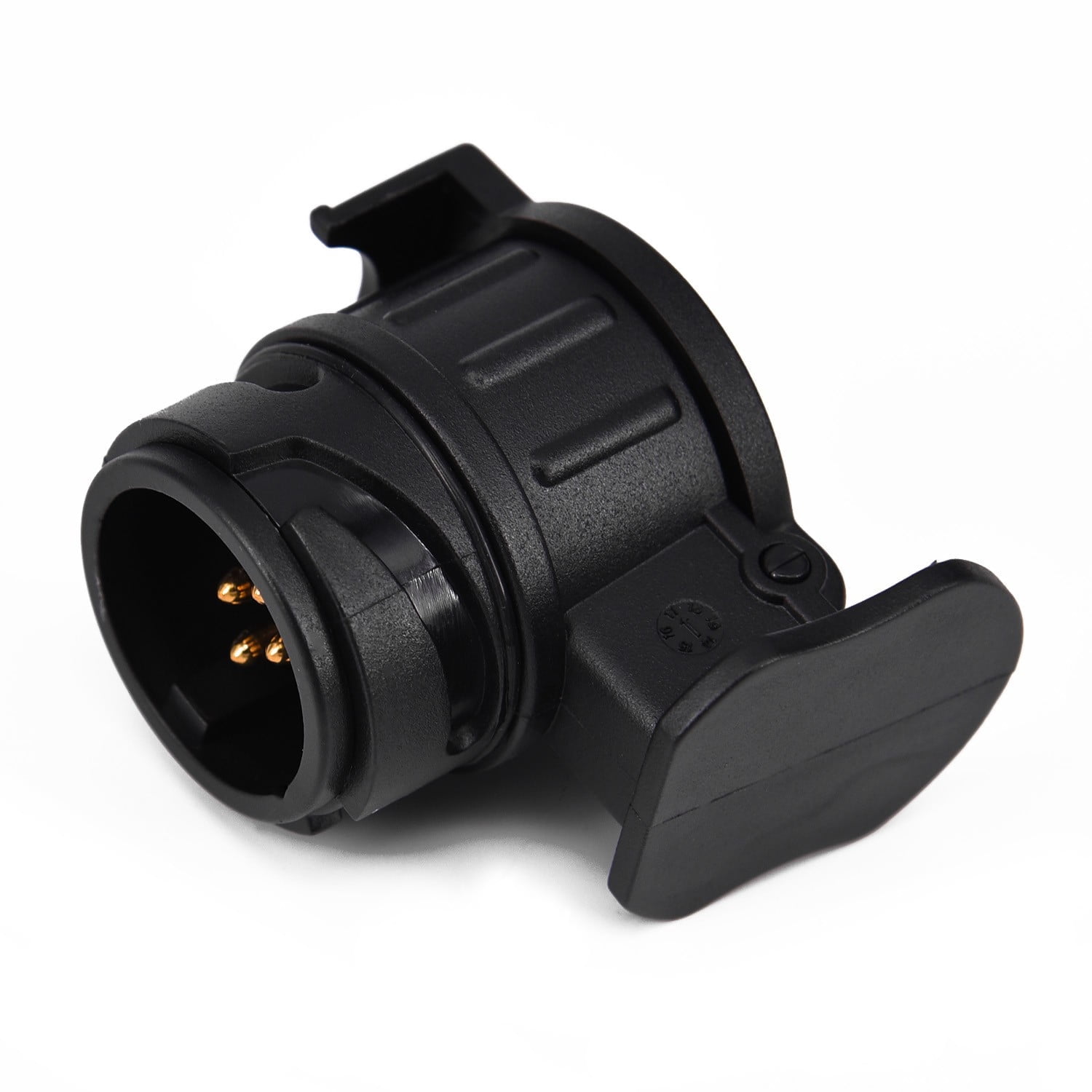 GLFILL Black Trailer Truck 13 Pin To 7 Pin Plug Tow Bar Socket Adapter ...