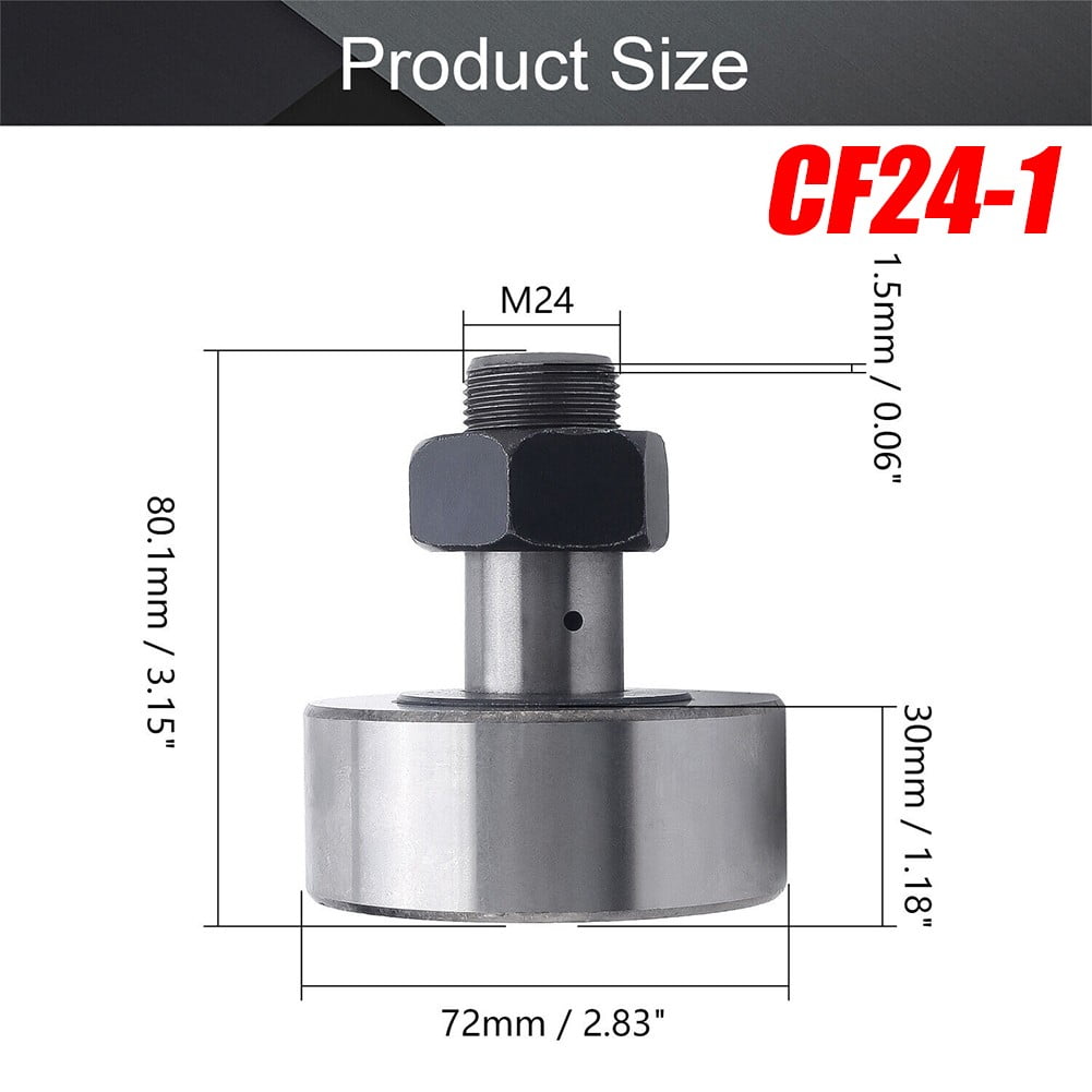 GLFILL Cf3-Cf24-1 Stud Type Cam Follower Needle Roller Track Bearing ...