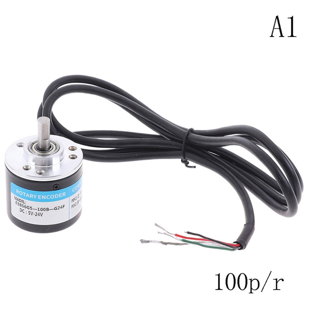 GLFILL DC5-24V Incremental Optical Rotary Encoder Solid Shaft 3‑Phase ...