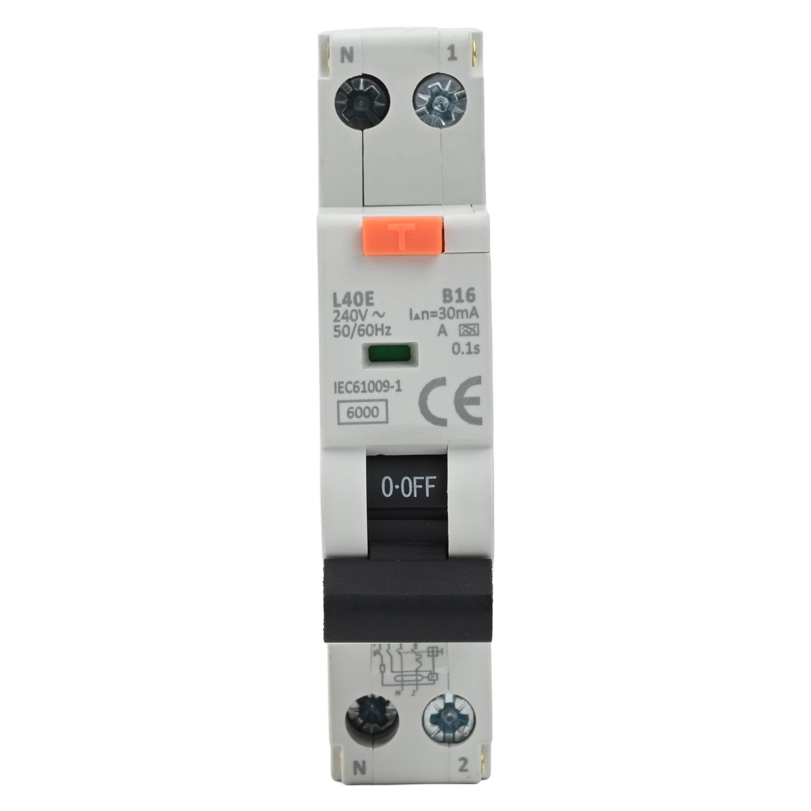 GLFILL Fi Circuit Breaker 230V16A RCBO Breaker Protected Circuit ...
