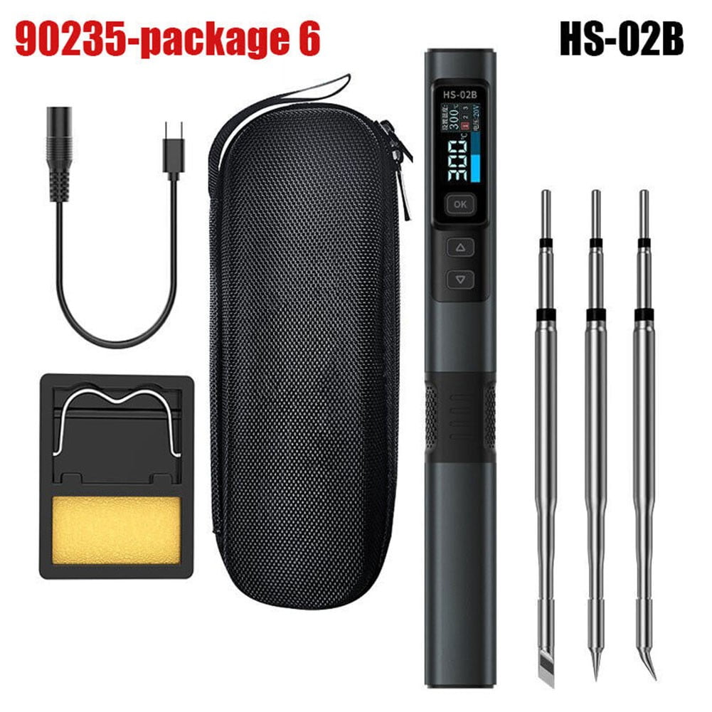 GLFILL For FNIRSI HS-02 Adjustable Temperature Electric Soldering Iron ...
