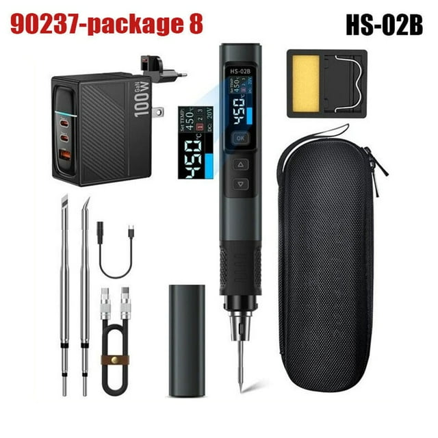 GLFILL For FNIRSI HS-02 Adjustable Temperature Electric Soldering Iron ...