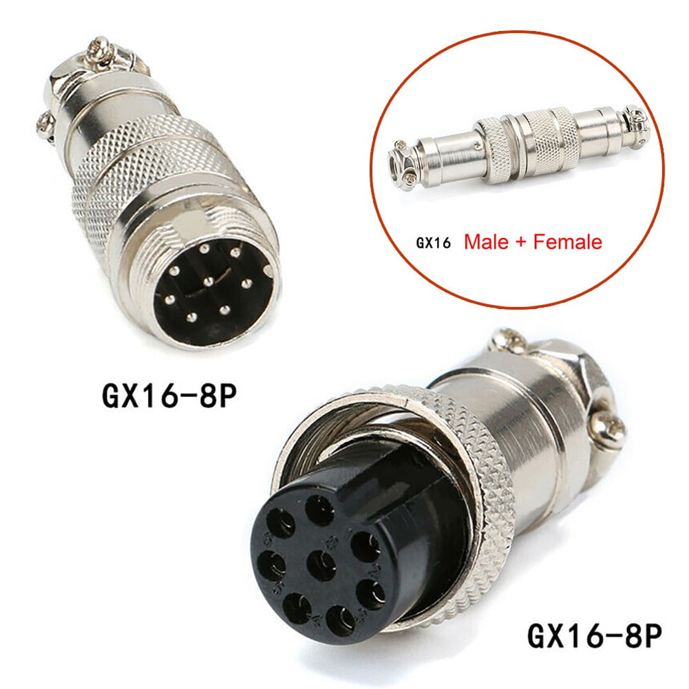 GLFILL Gx16 2Pin/3/4/5/6/7/8Pin Aviation Plug Male&Female Metal ...