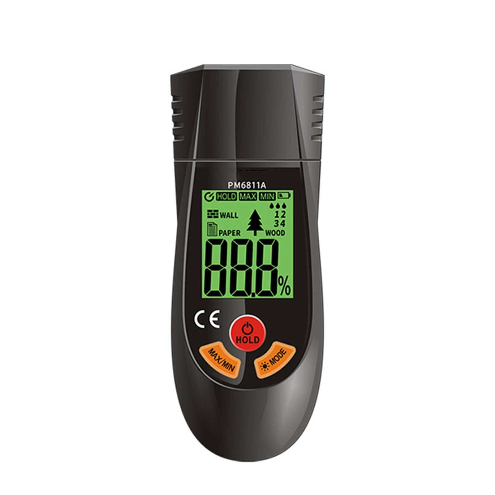 GLFILL PM6811A Wood Moisture Meter Digital Wall Moisture Content Tester ...