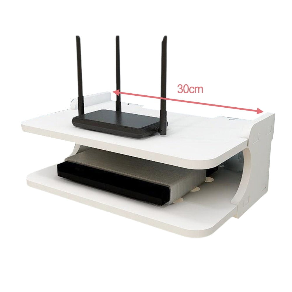 GLFILL Punch-Free Living Room Tv Wall Set-Top Box Rack Rack Router ...