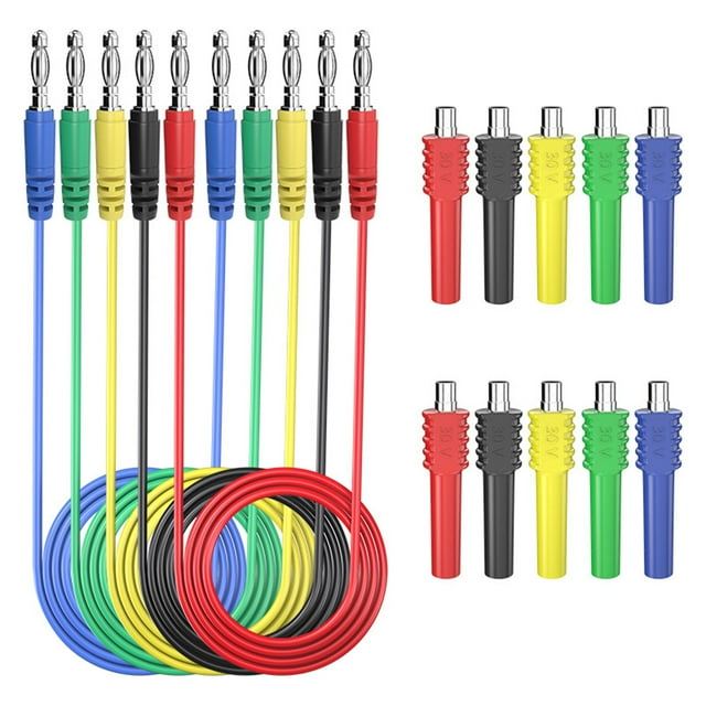 Glfs 1m Magnetic Connector Test Leads With 4mm Banana Plugs For