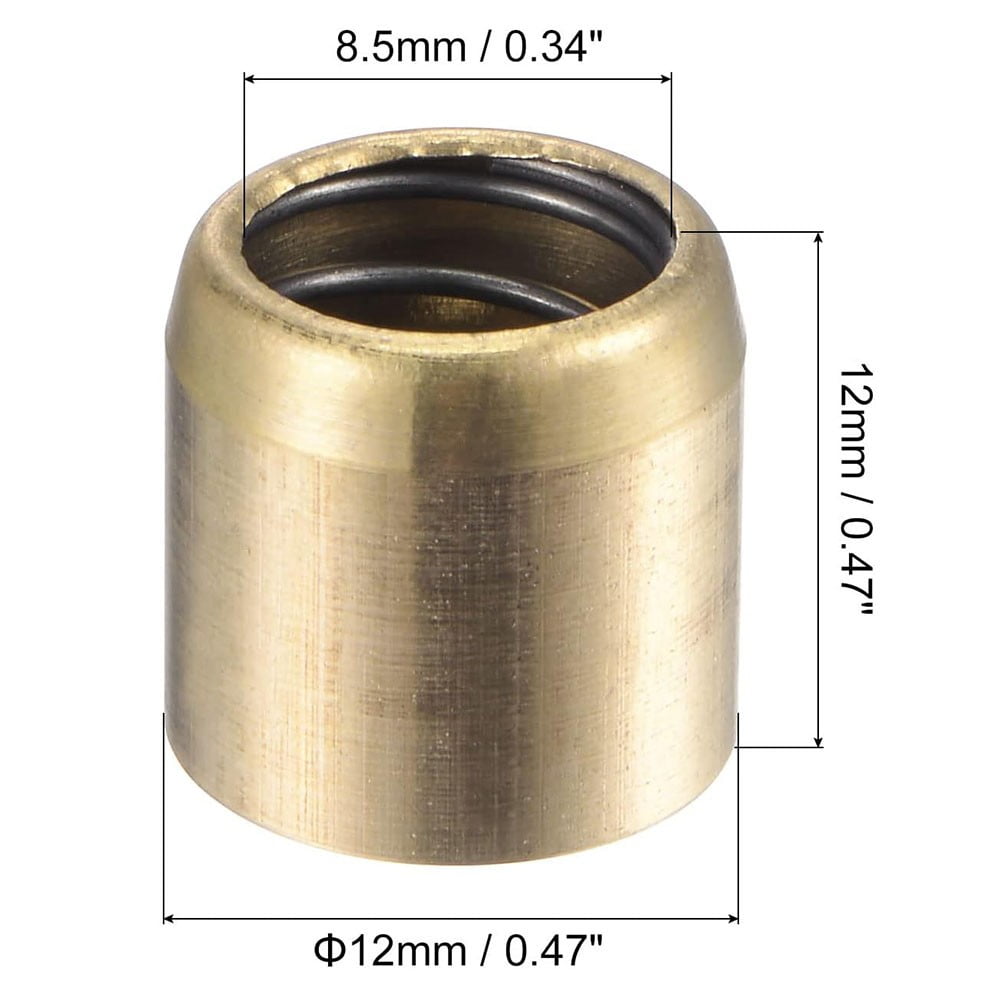 GLFS Copper Oil Cup Straight-through Pressure Injection Oil Cup Grease ...