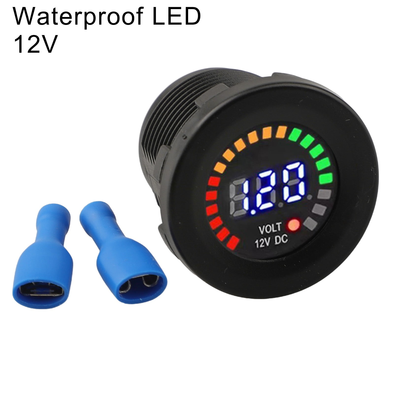 GLFS DC 12v-24v Waterproof LED Voltage Meter For Automotive And ...