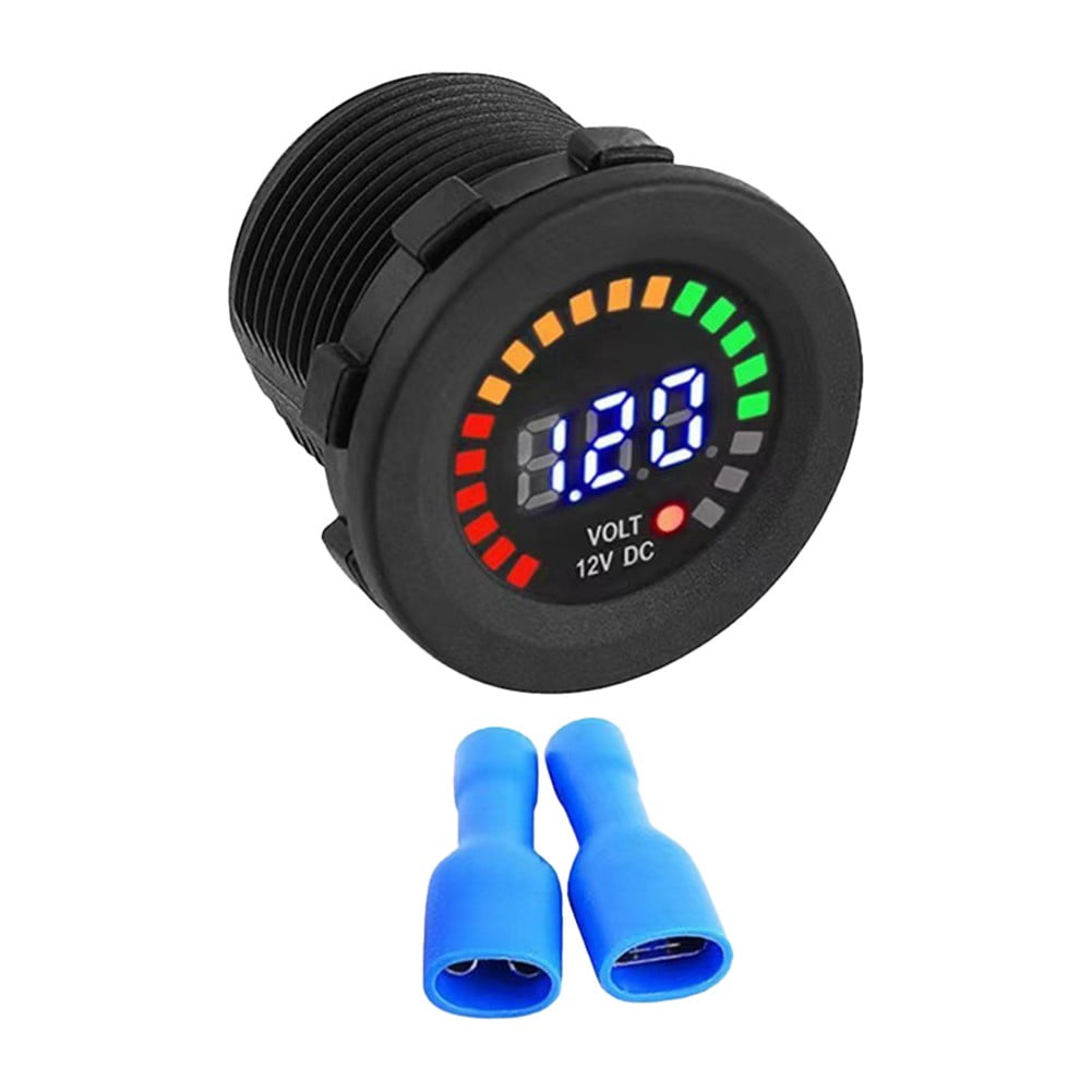 GLFS DC 12v-24v Waterproof LED Voltage Meter For Automotive And ...