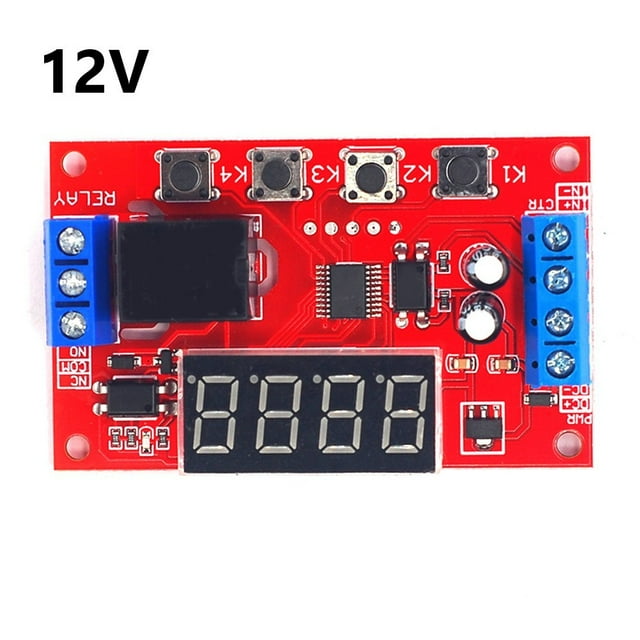 GLFS DC 5V/12V/24V 10A Adjustable Time Delay Relay Module Timer Control Switch 12V - Walmart.com