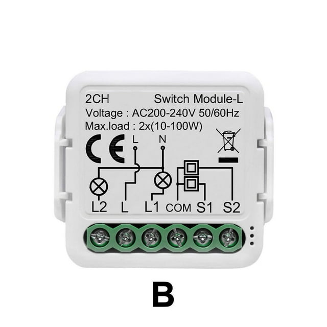 GLFS For Tuya for ZigBee For Smart Light Switch Module, No Neutral ...