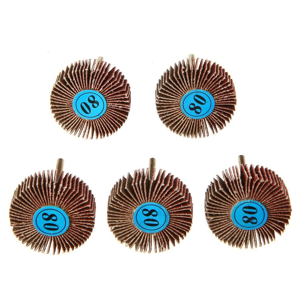 GLFSIL 5Pcs Flap Wheels For Rotary Tool die grinder Sanding Disc Set 1/ ...