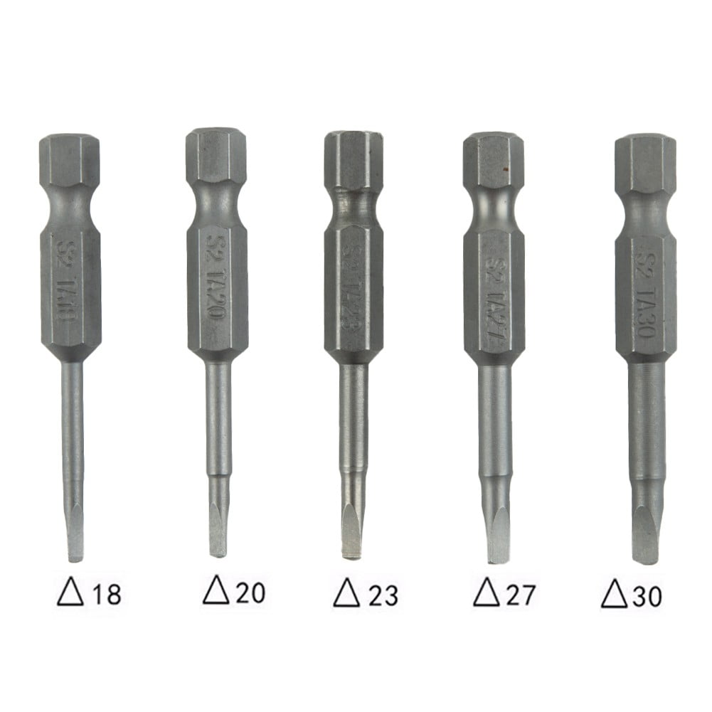 GLFSIL 5Pcs Magnetic Triangle Head Screwdriver Bits 1/4" Hex Shank ...