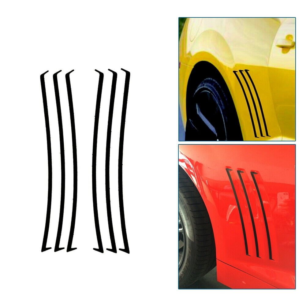 GLFSIL 6pc Vent Insert Stripes Decal Inlay Stickers For Chevy Camaro SS ...