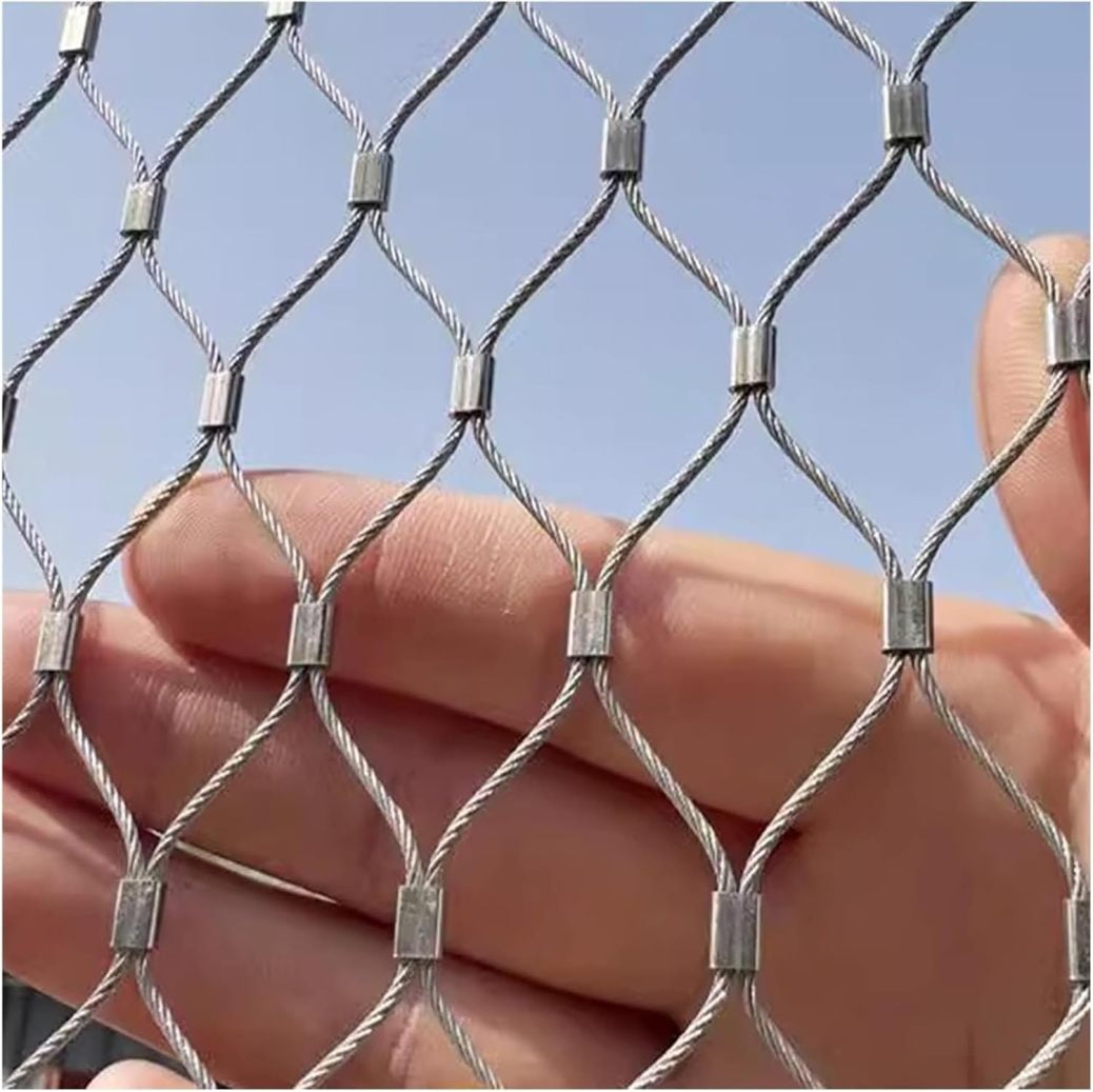 GLGF 304 Stainless Steel Anti-Theft Net Flexible Cable Balustrade Mesh ...