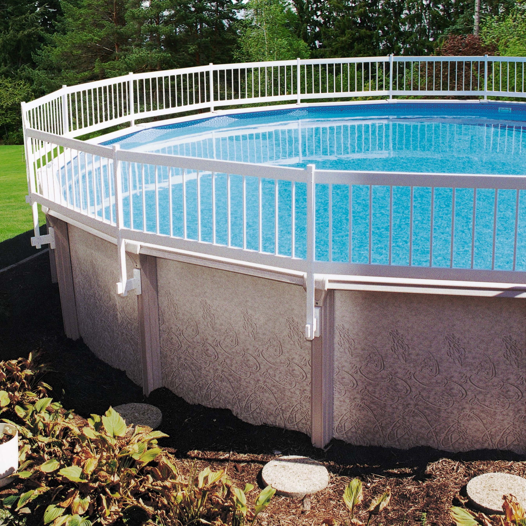 GLI Above Ground Pool Fence Kit - White - Walmart.com