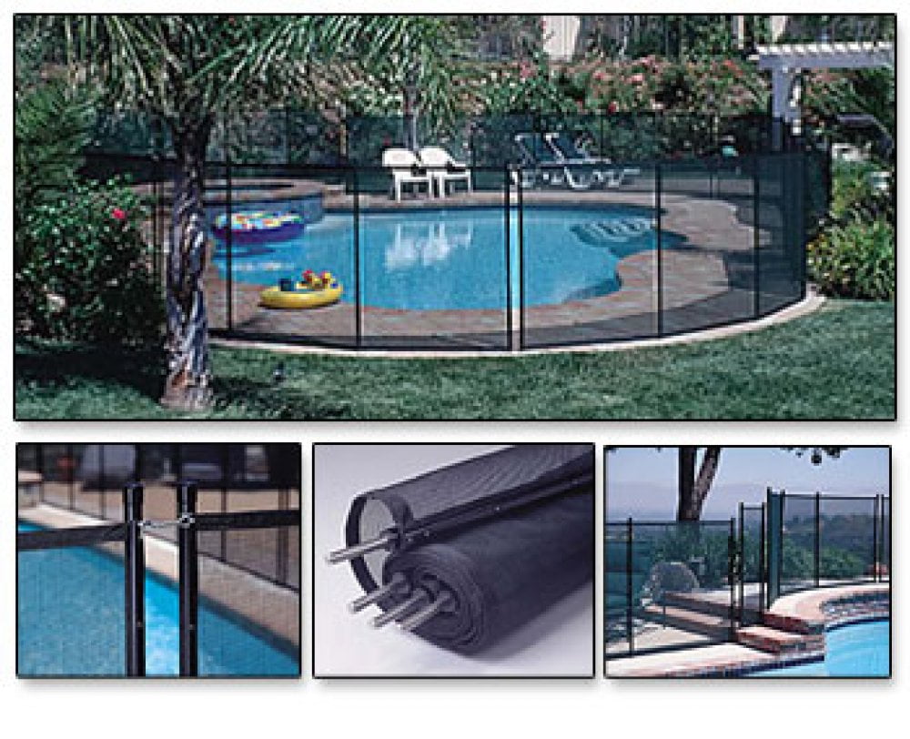 GLI Inground Removable Swimming Pool Safety Fence 5' x 10' Panel ...