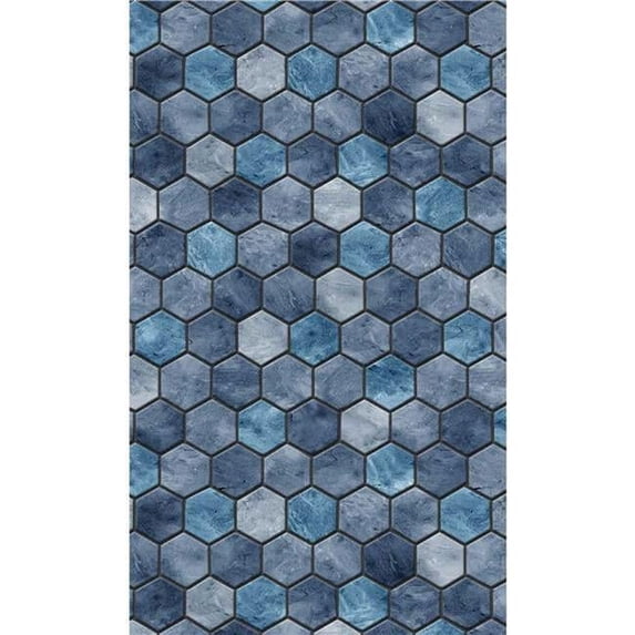 GLI Pool Product 050024RDTHXUB52 24 ft. Round Travertine Hex 52 in. Uni ...