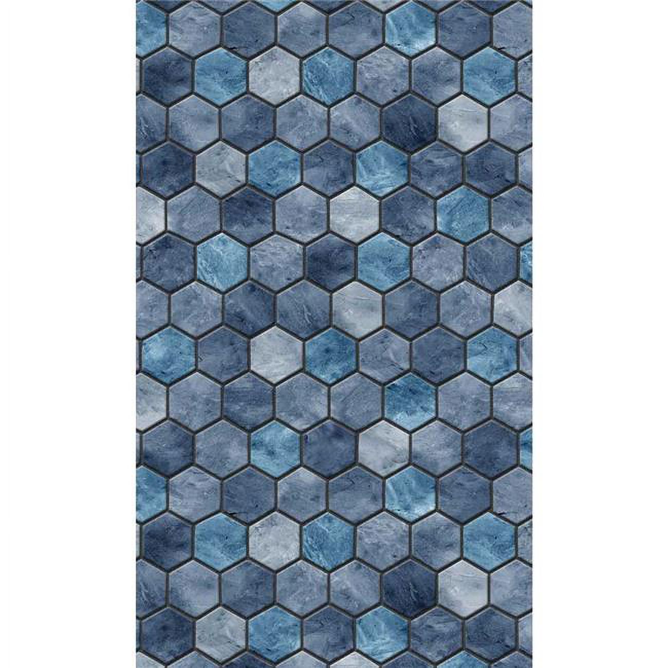 GLI Pool Product 050024RDTHXUB52 24 ft. Round Travertine Hex 52 in. Uni ...