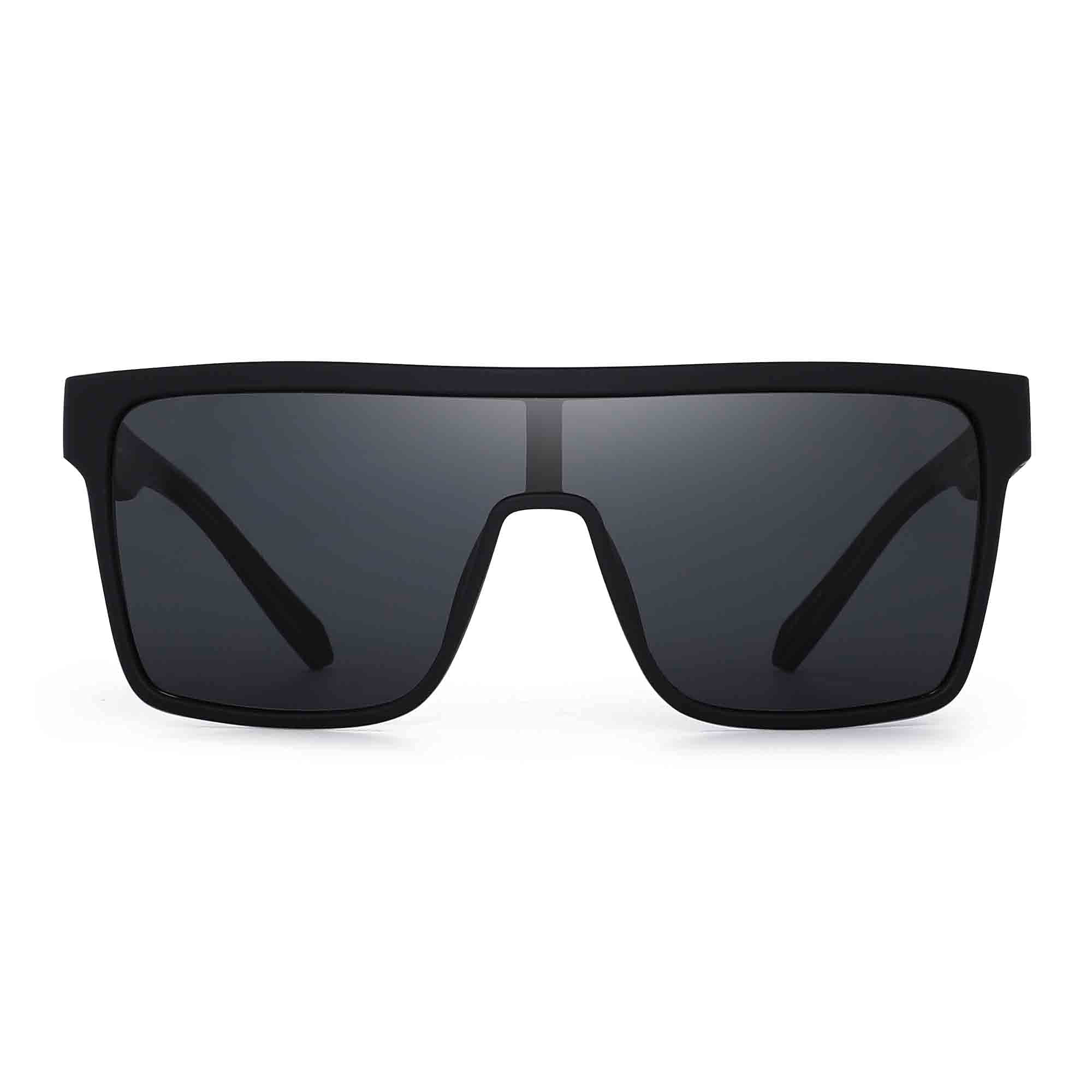 GLINDAR Polarized Shield Sunglasses for Men Square Flat Top Sports ...