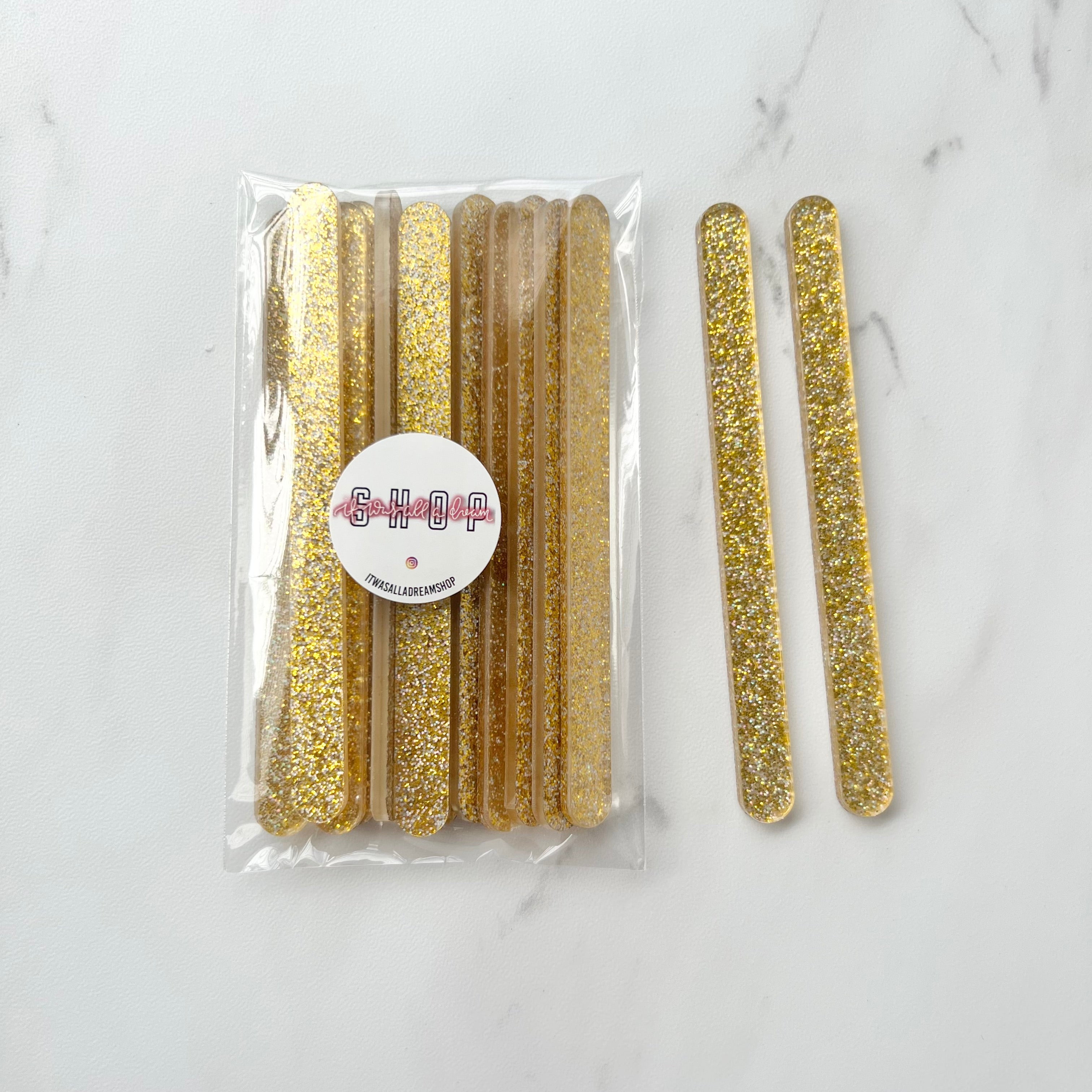 GLITTER ACRYLIC STICKS - Walmart.com