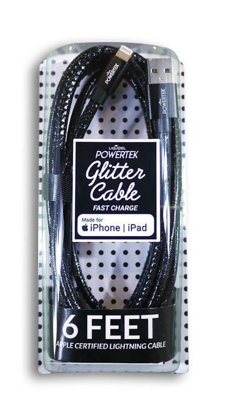 GLITTER LIGHTNING CABLE BLACK - Walmart.com
