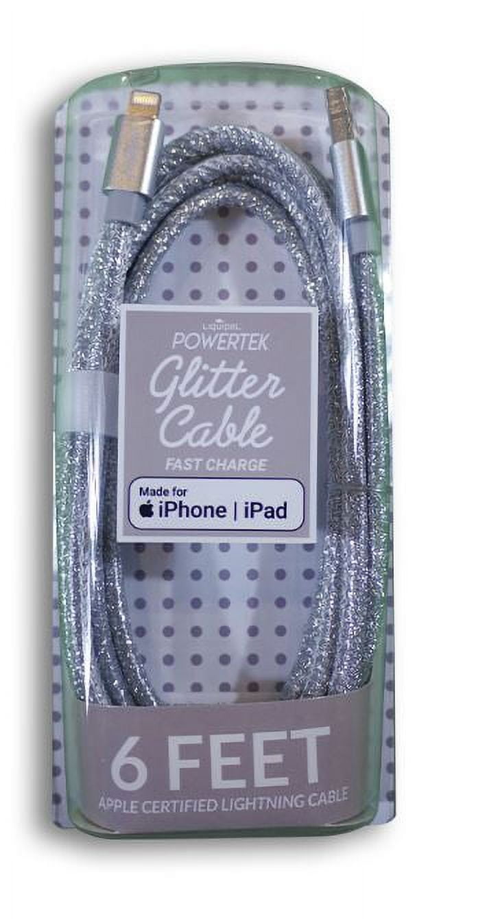 GLITTER LIGHTNING CABLE SILVER - Walmart.com