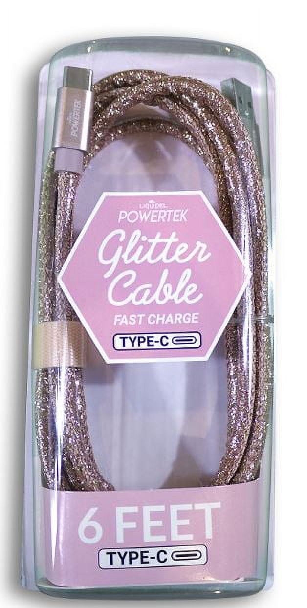 GLITTER USB-C CABLE ROSE GOLD - Walmart.com