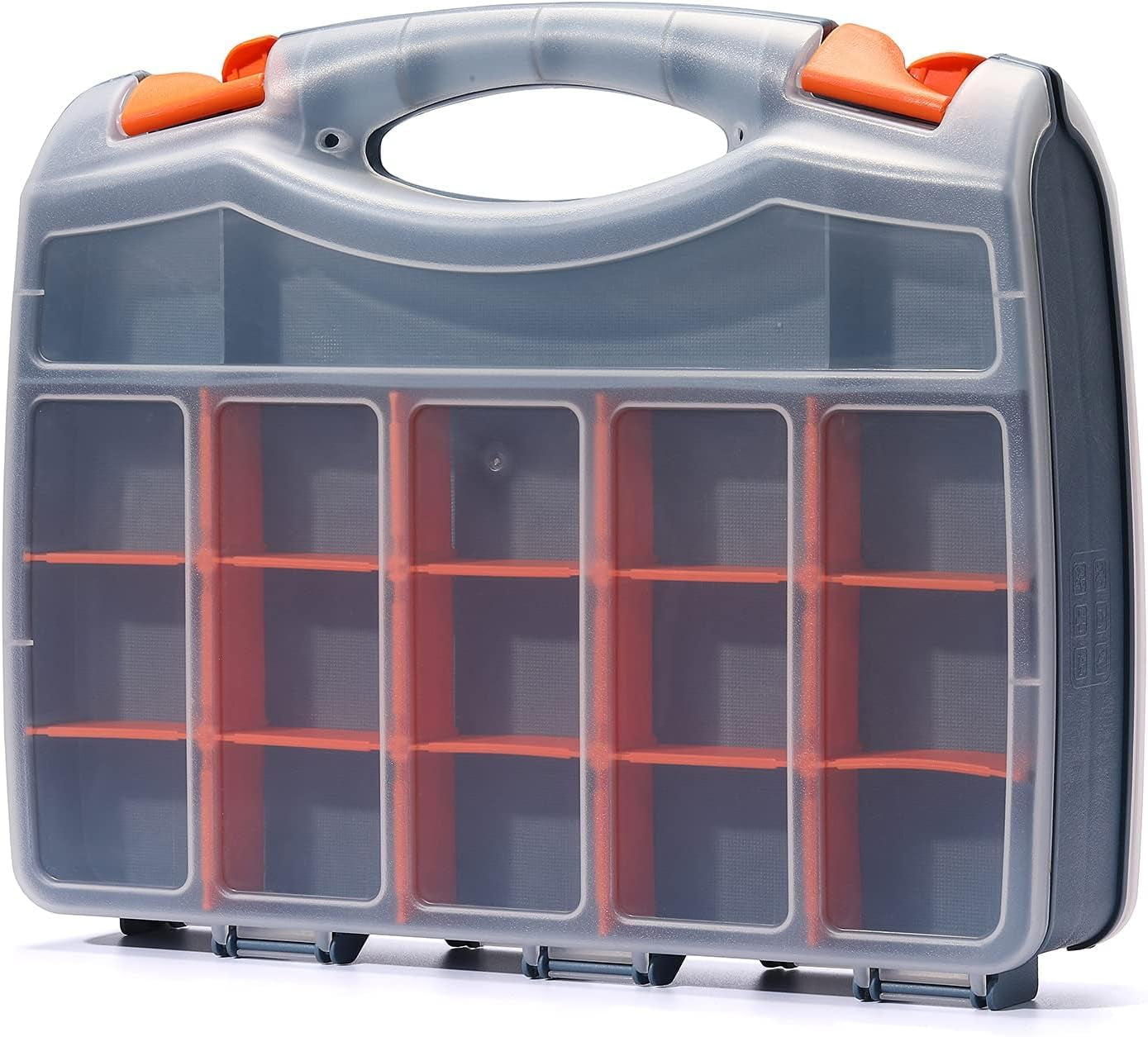 GLIVE LABEL Double Side Tool Organizer Hardware Storage Box Small Parts ...