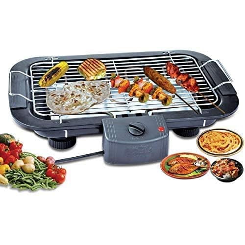 GLIVE LABEL Portable Electric Grill NonSlip Feet Barbeque Grill Set for ...