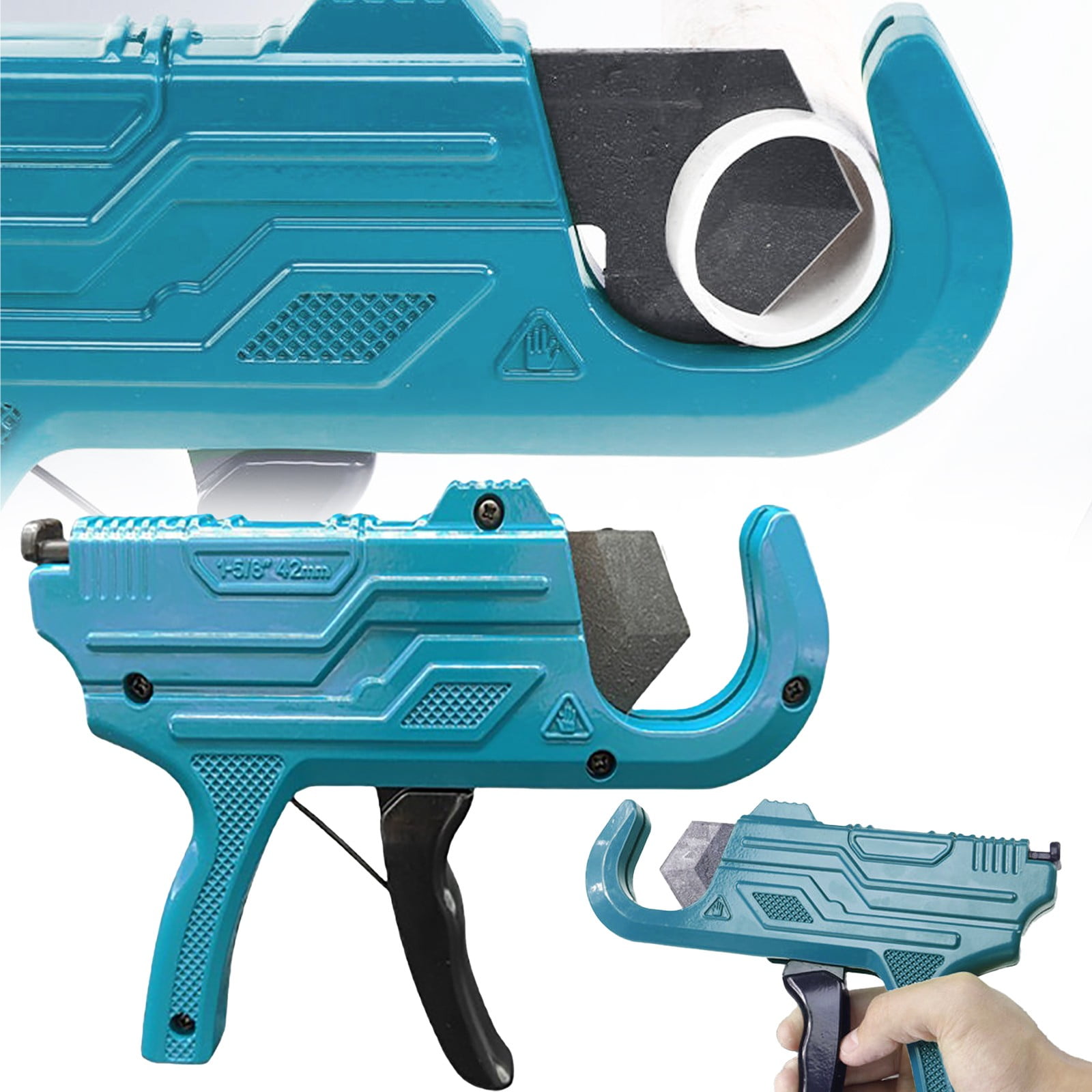 GLLCBF Heavy-Duty PVC Pipe Pistol Cutter, Up to 1-5/8" (42mm), Ratchet ...