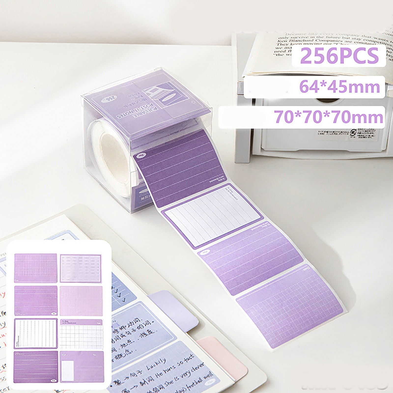 GLLCBF Sticky Notes Sticky Notes Paper Roll Tape Pull Out Labels ...