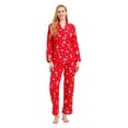 GLOBAL Womens Flannel Cotton Pajama Set Long PJs Flannel Loungewear Sleepwear,Size S-3XL ...