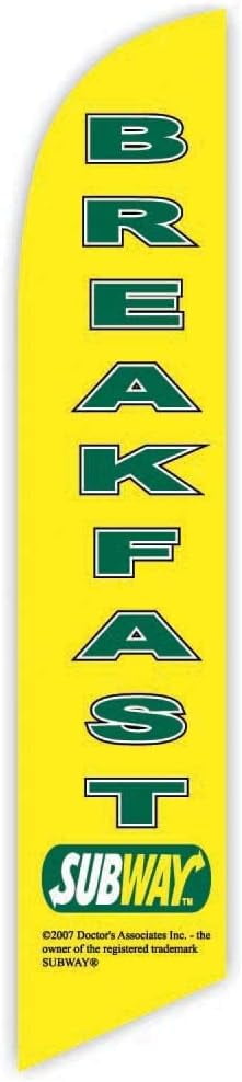 GLOBAL ADVERTISING Subway Flag Eye Catching Banner Sign for Business ...