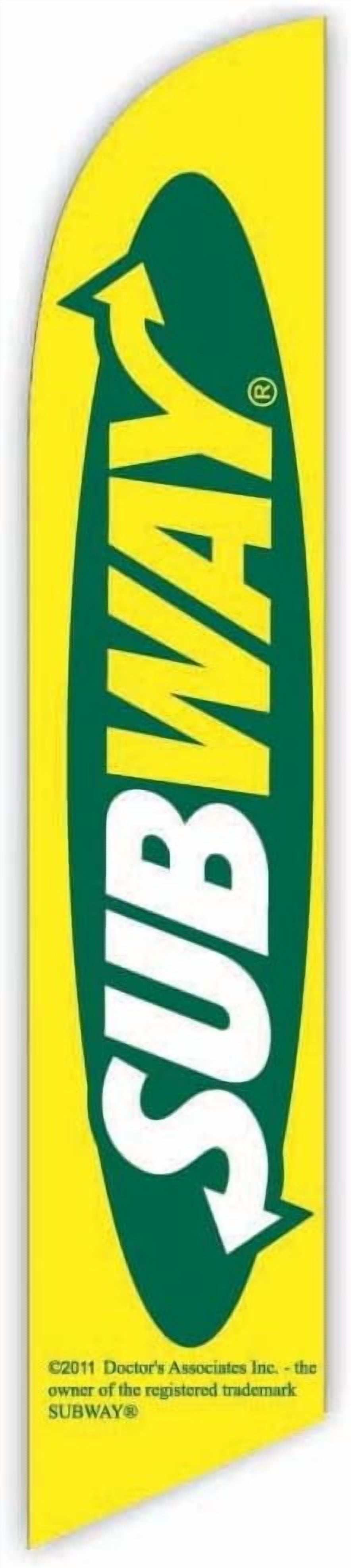 GLOBAL ADVERTISING Subway Flag Eye Catching Banner Sign for Business ...