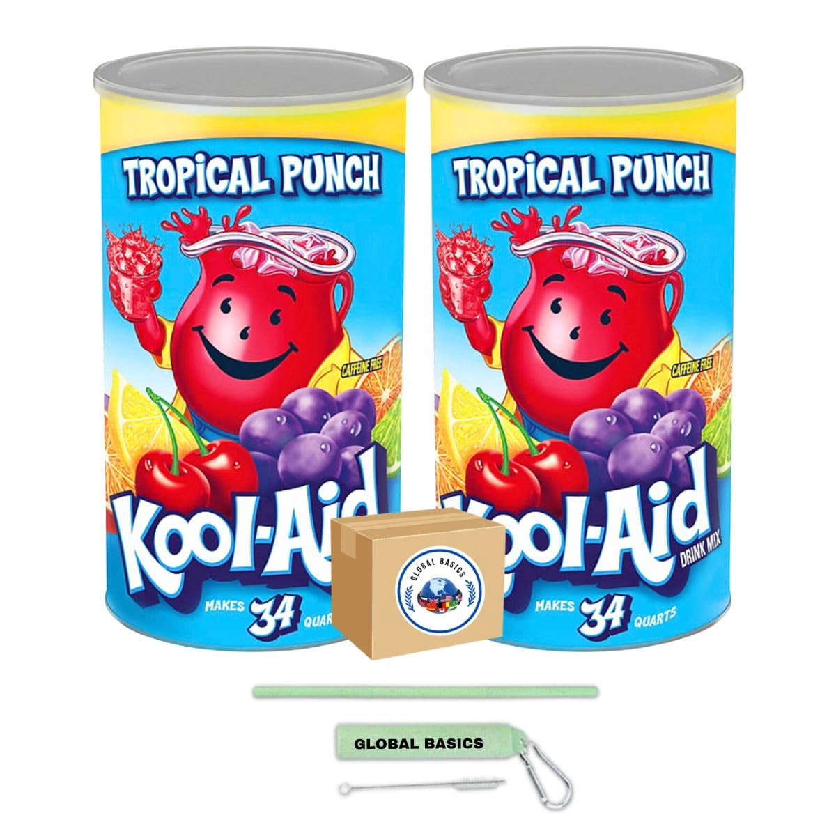 GLOBAL BASICS Global Basics Kool Aid Tropical Punch Flavored Powdered ...
