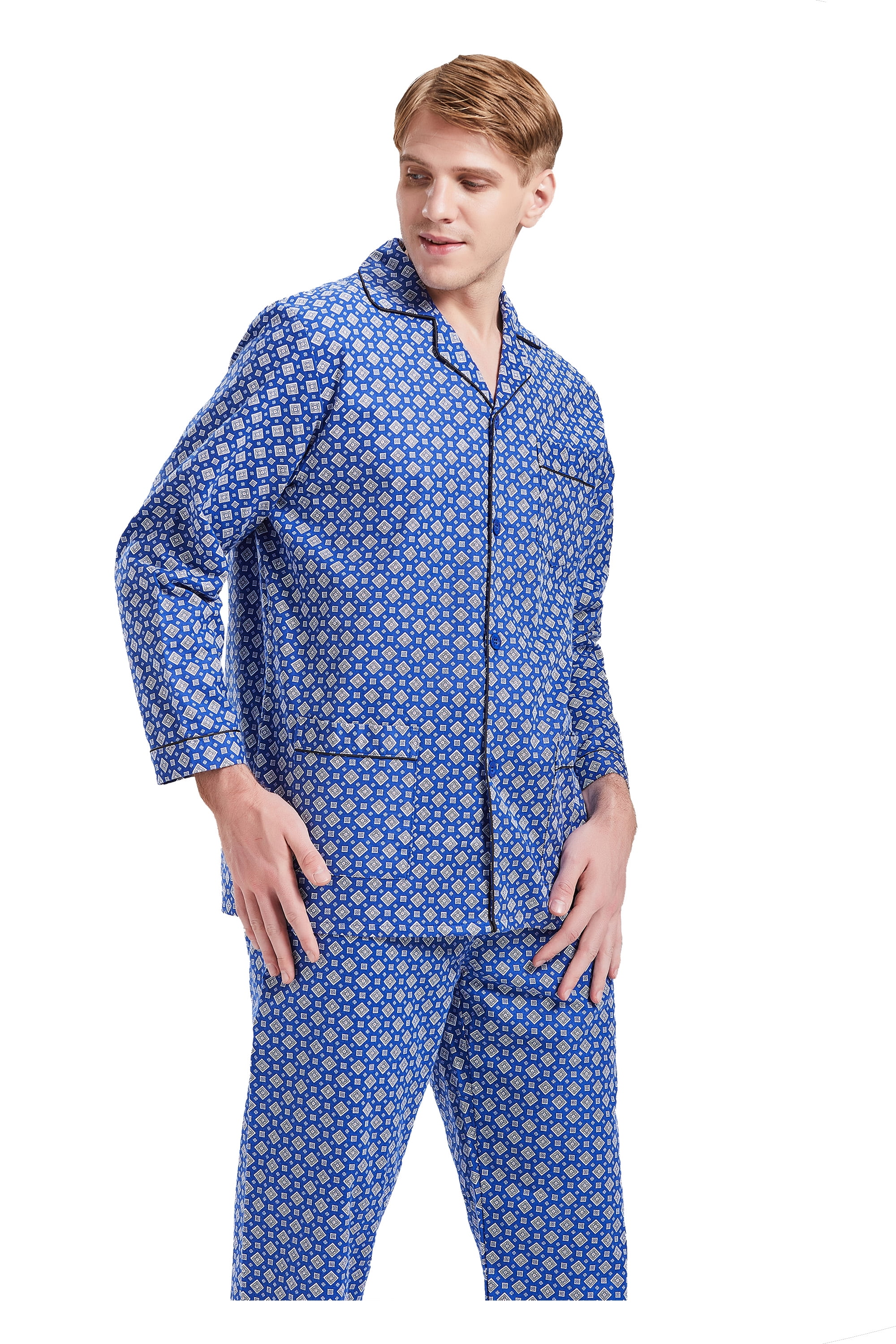 Walmart Black Friday Deals 2025 - GLOBAL Men's Pajamas Sets 100% Cotton ...