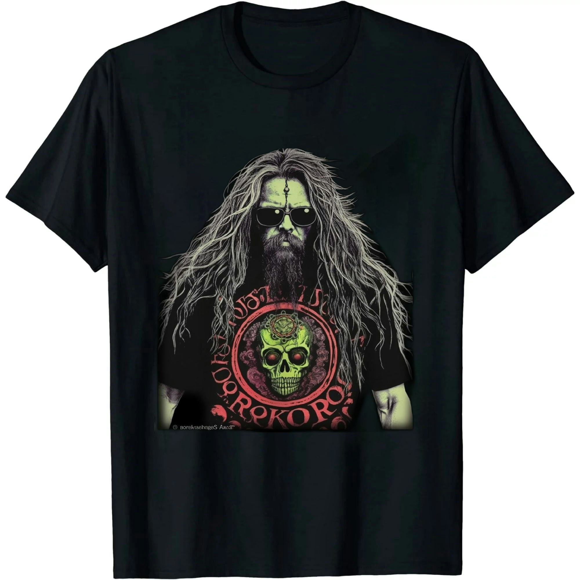 GLOBAL Rob Zombie Women's Necro Color T-Shirt Black 1279 - Walmart.com