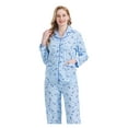 Global Womens 100 Cotton Notch Collar Pajama Set Homewear With Pockets